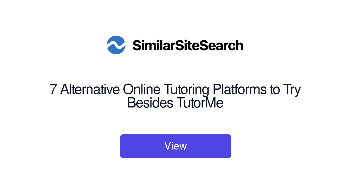 7 Alternative Online Tutoring Platforms to Try Besides TutorMe ...
