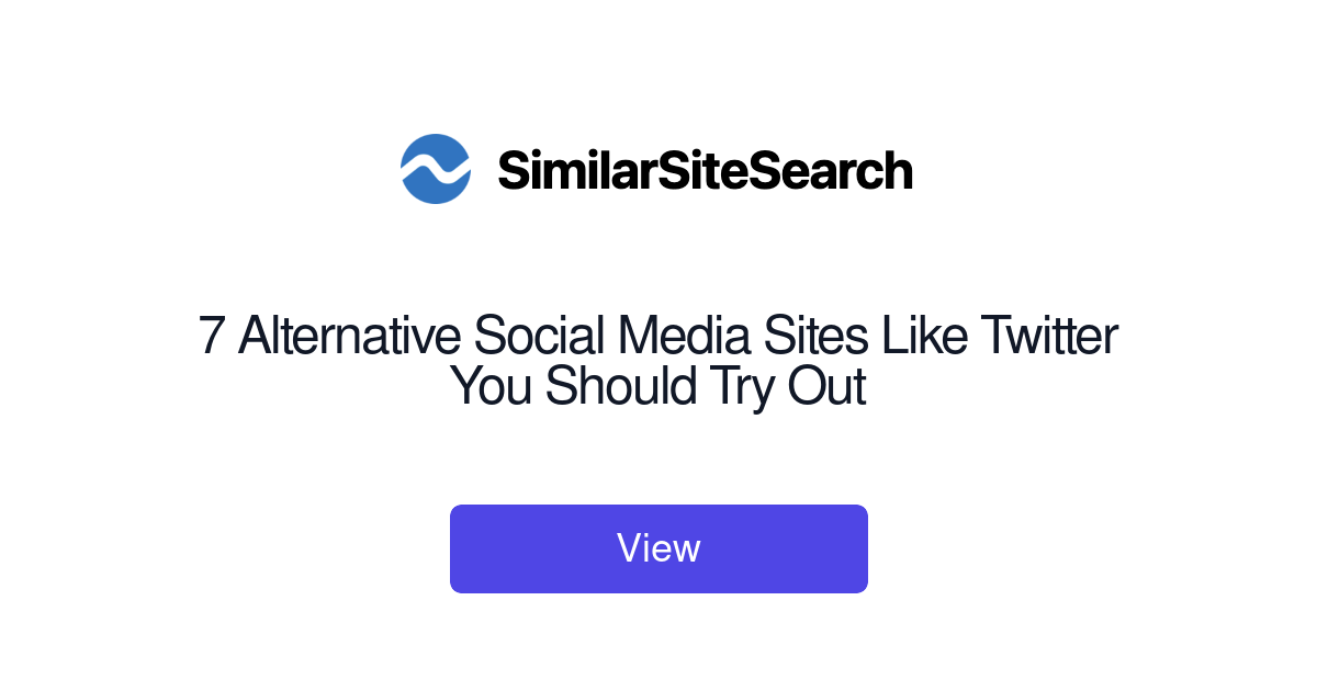 7 Alternative Social Media Sites Like Twitter You Should Try Out ...