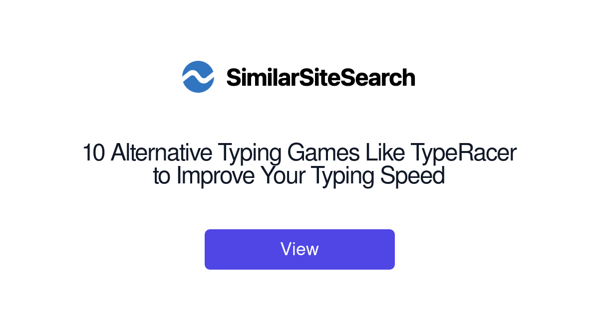 10 Alternative Typing Games Like TypeRacer to Improve Your Typing ...