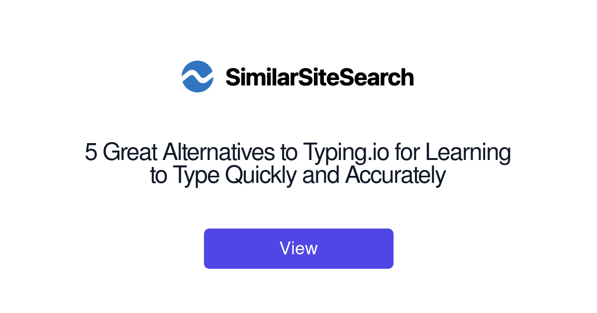5 Great Alternatives to Typing.io for Learning to Type Quickly an ...