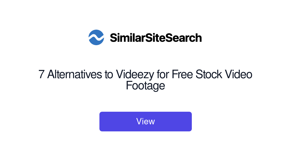 7 Alternatives to Videezy for Free Stock Video Footage - SimilarSiteSearch