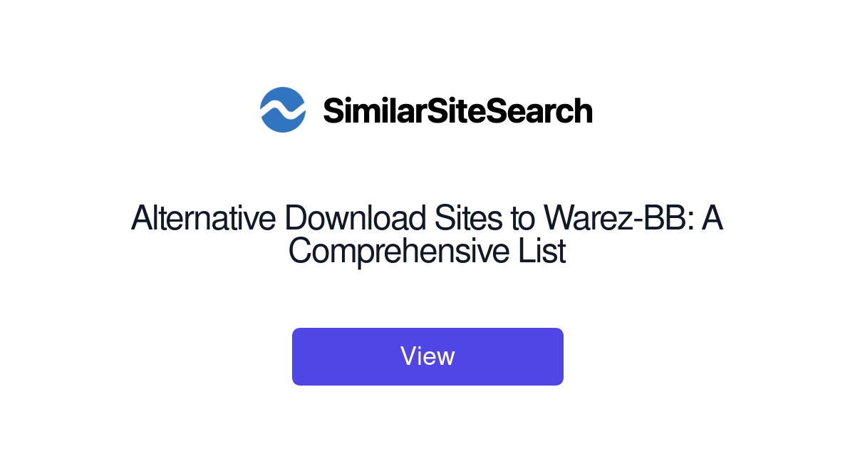 Alternative Download Sites to Warez-BB: A Comprehensive List ...