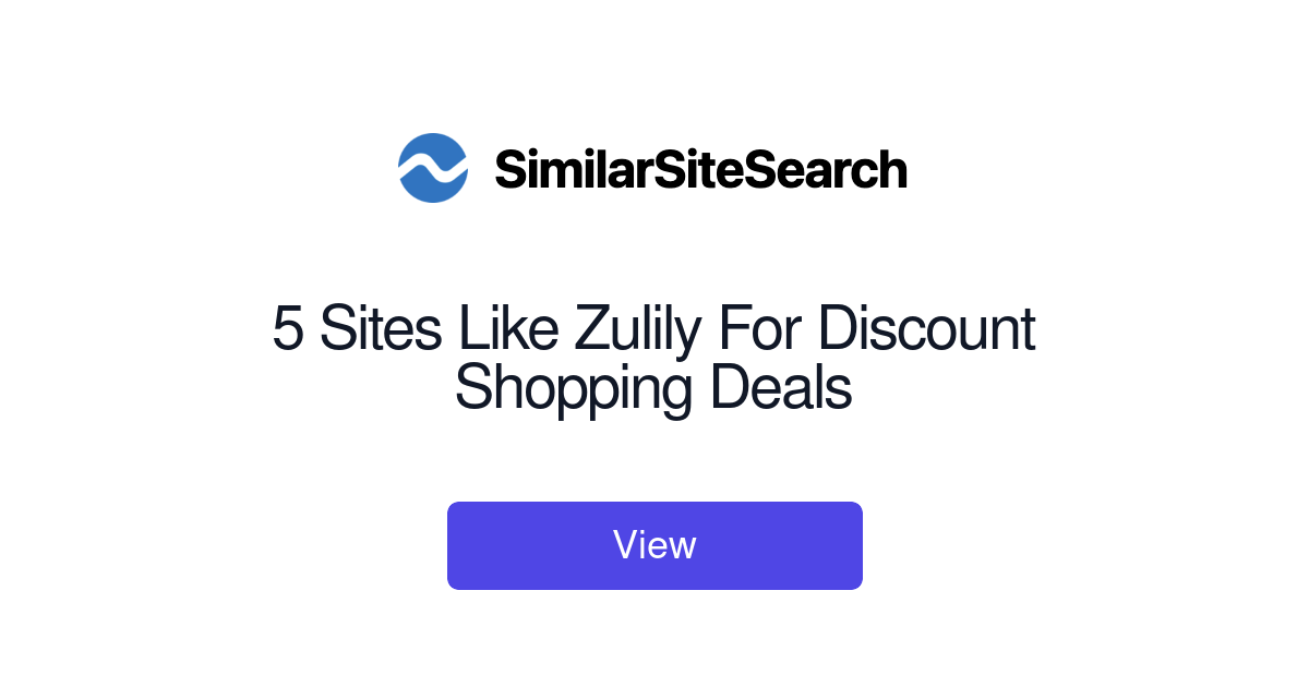 5 Sites Like Zulily For Discount Shopping Deals - SimilarSiteSearch